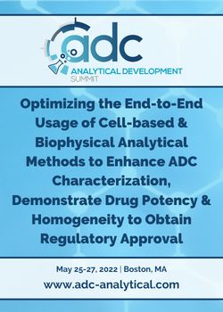 ADC Analytical Development Summit | May 25-27 2022 | Boston, MA - PharmiWeb.com