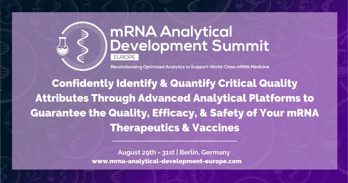 mRNA Analytical Development Summit Europe 2023 - PharmiWeb.com
