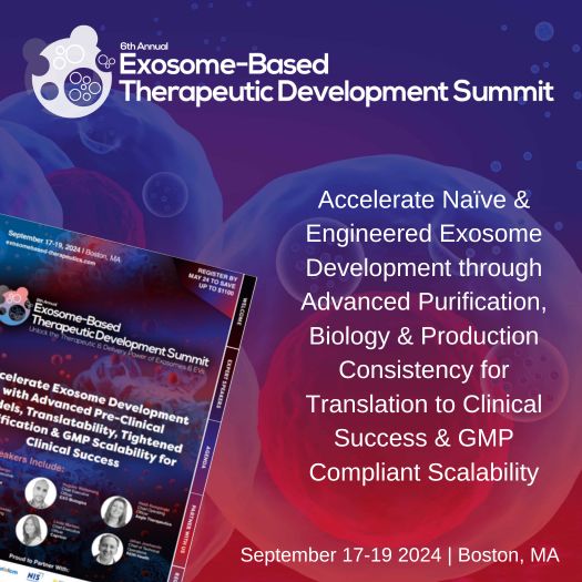 6th Exosome-Based Therapeutic Development Summit - PharmiWeb.com